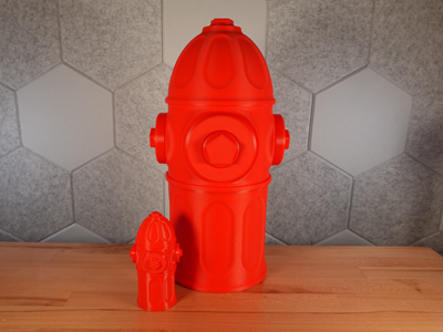 Giant Screw Top Fire Hydrant Container | 3D Printy