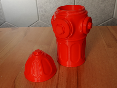 Screw Top Fire Hydrant Container | 3D Printy