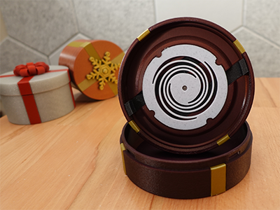 Twist Lock Box - Cylinder Present | 3D Printy